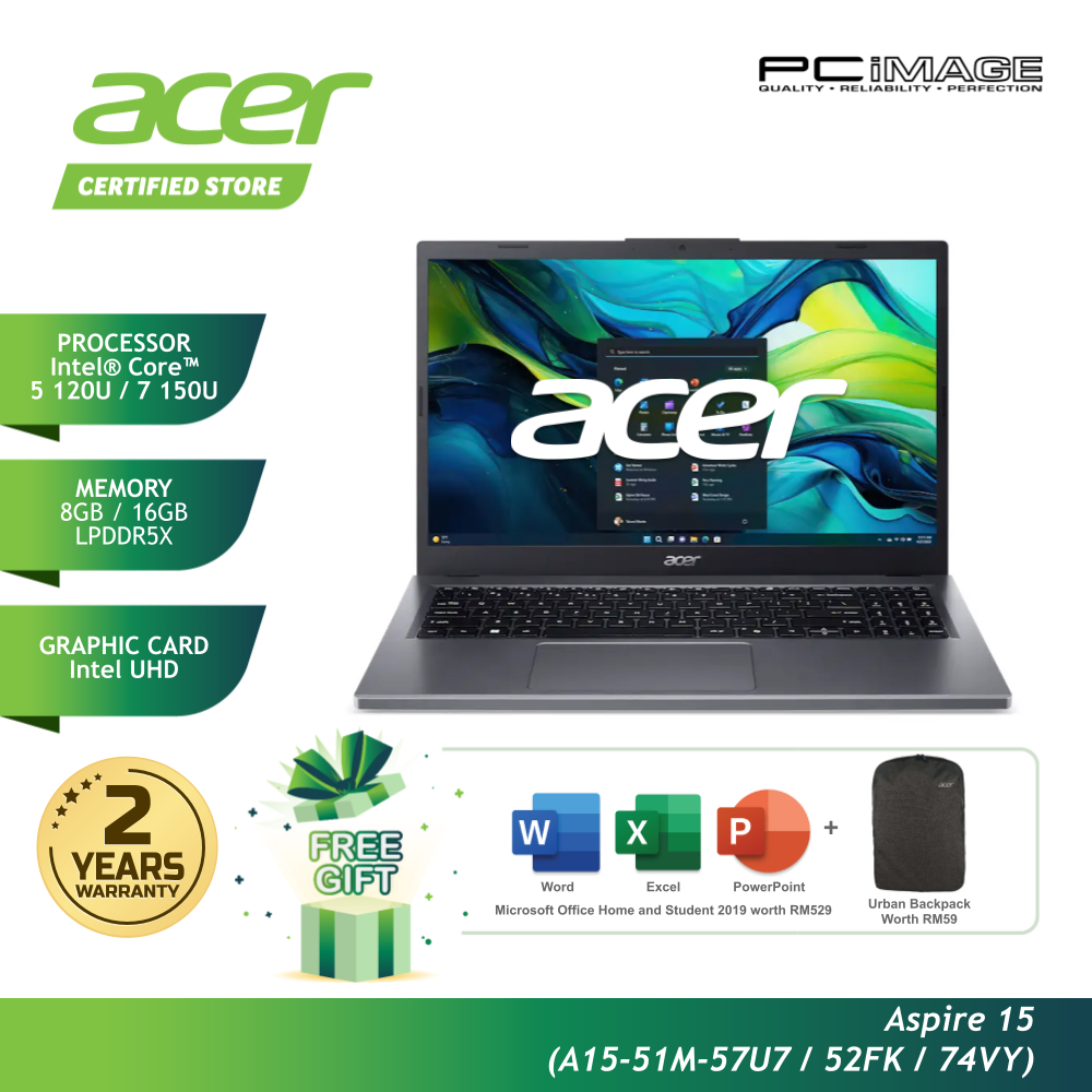 ACER Aspire 15 AI READY (15.6" FHD IPS/FINGERPRINT/512GB SSD/UHD/2YW ...