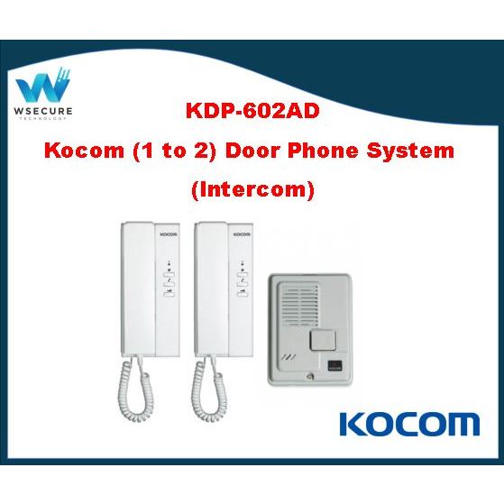 KOCOM 1 to 2 Audio Intercom System - KDP-602AD | Shopee Malaysia
