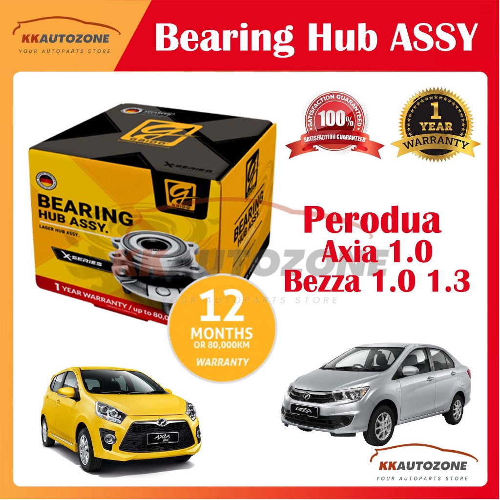 Gaido X-Series Front / Rear Wheel Bearing Hub Perodua Axia 1.0, Bezza 1 ...