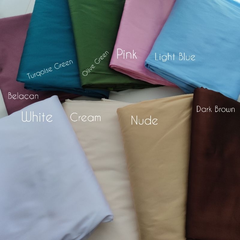KAIN PLAIN TAFFETA OPEN METER | Shopee Malaysia