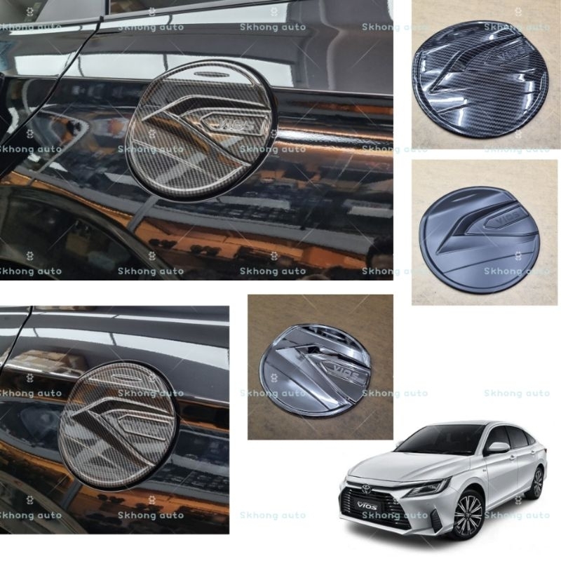 Toyota vios 2023 -2025 ac100 car fuel cap trim garnish carbon fiber car ...