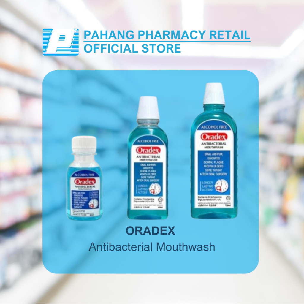 ORADEX Antibacterial Mouthwash 90ml|400ml|750ml | Shopee Malaysia