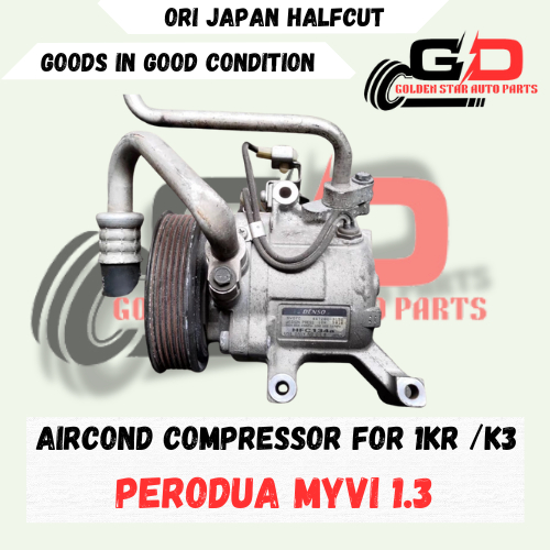 Perodua Myvi 1.3 Aircond Compressor For 1KR /K3 | Shopee Malaysia