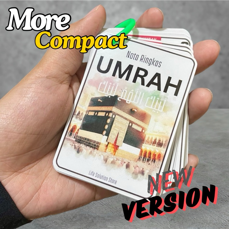 Kad Umrah Card | Kad Panduan Umrah | Umrah Guide Card Step-by-step ...