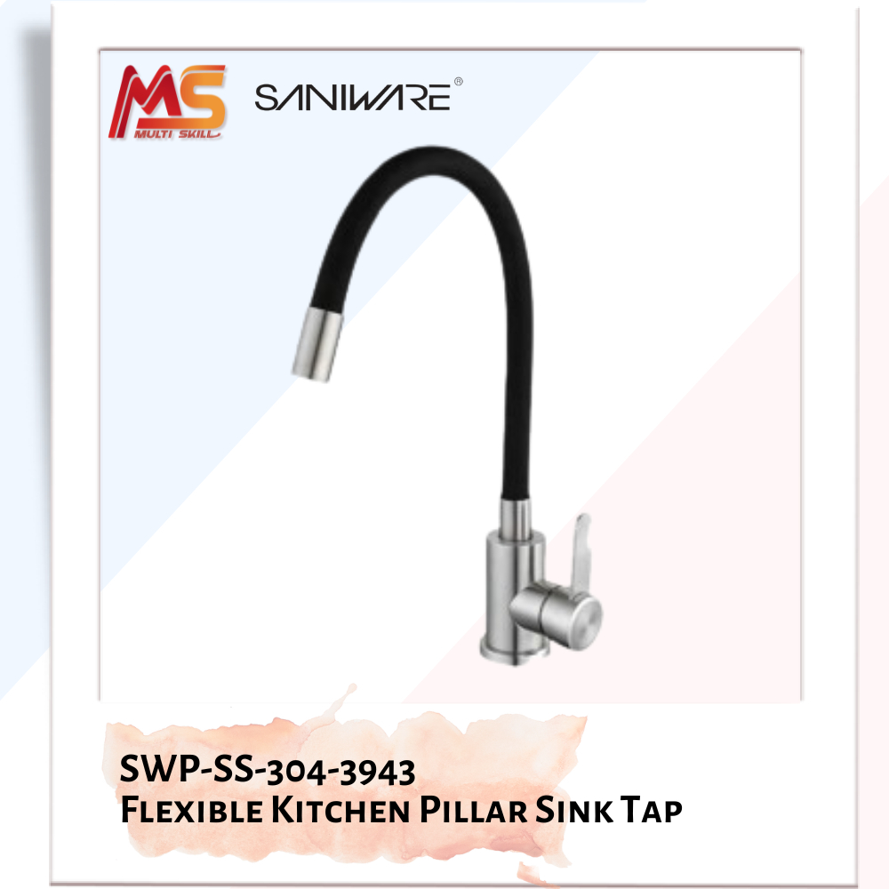 SWP-SS-304-3943 *New Arrival* Saniware Flexible Kitchen Pillar Sink Tap ...