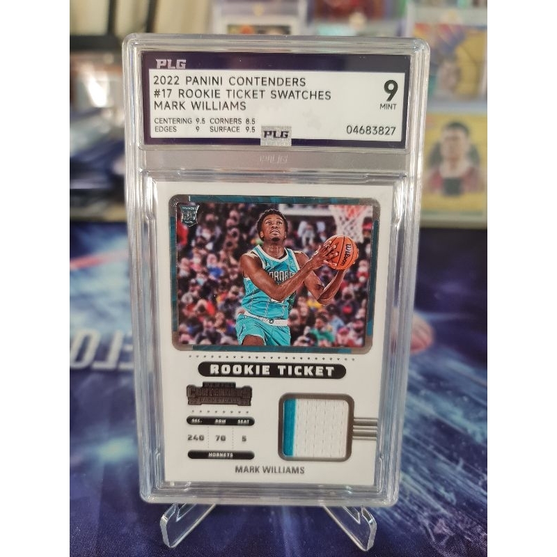 PANINI NBA CARD 22-23 CONTENDERS MARK WILLIAM RC JERSRY GRADING PLG 9 ...