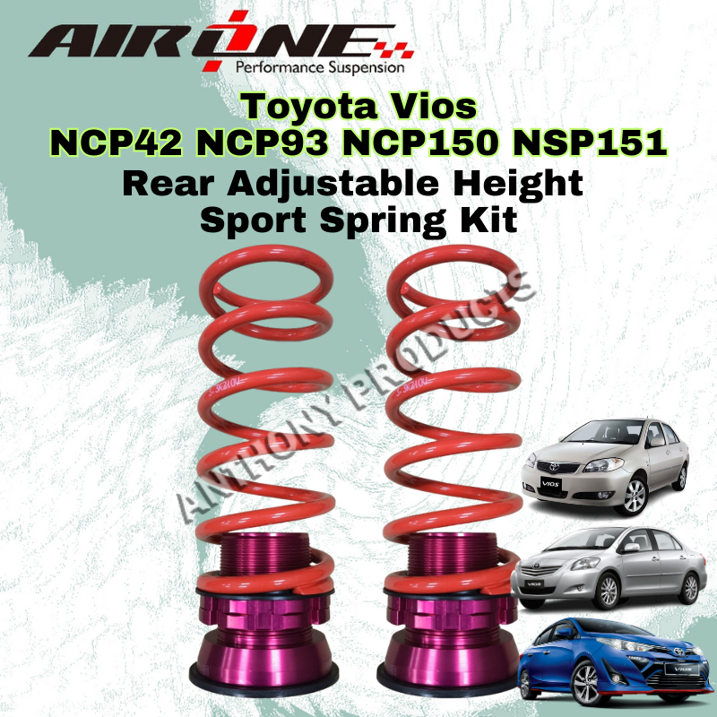 AIRONE Toyota Vios NCP42 NCP93 NCP150 NSP151 Rear Coil Spring ...