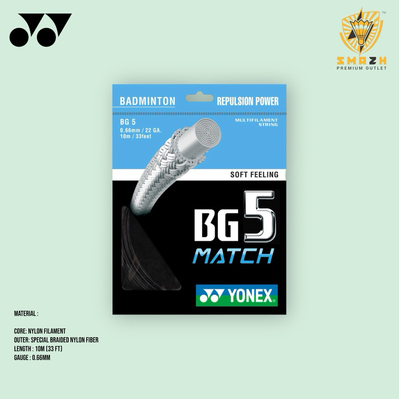 YONEX BG5 MATCH String (Random Colour) | Shopee Malaysia