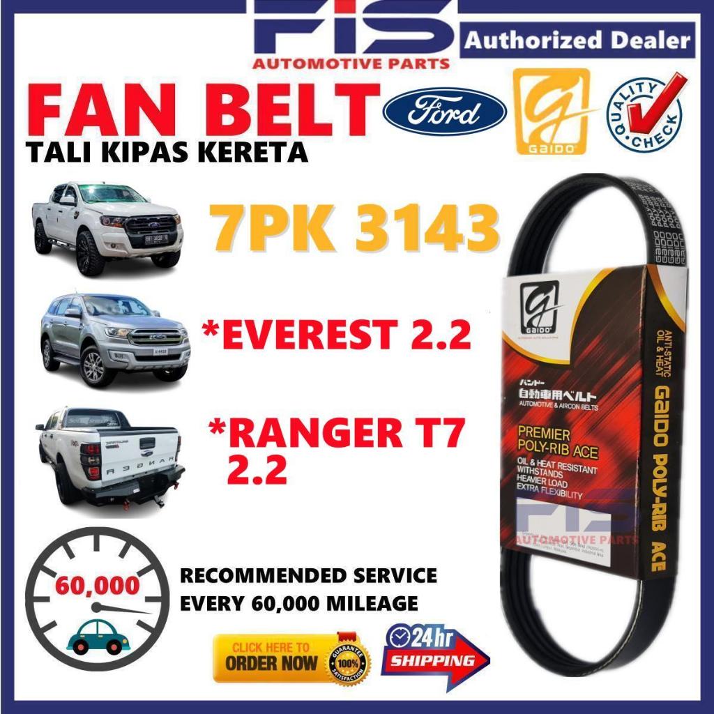 FIS Gaido Fan Belt Ford Everest Ranger T7 2.2 Air Cond Alternator Power ...