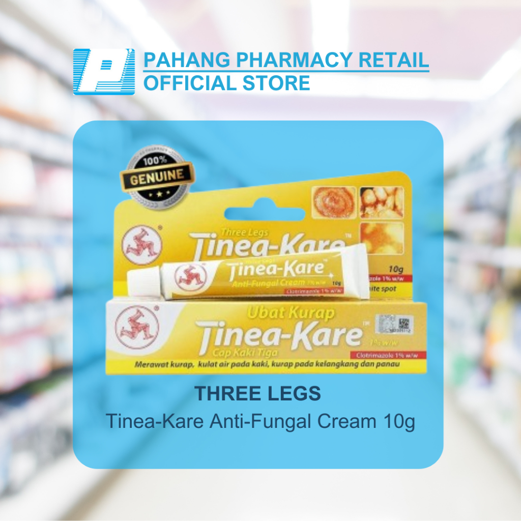 THREE LEGS Tinea-Kare Anti-Fungal Cream 10g | Shopee Malaysia