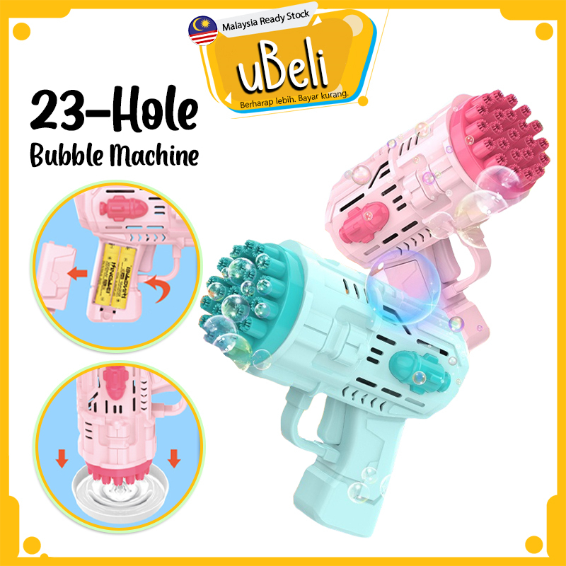 [uBeli] Pistol Buih Automatic Bubble Blower Bubble Machine Gun Handheld ...