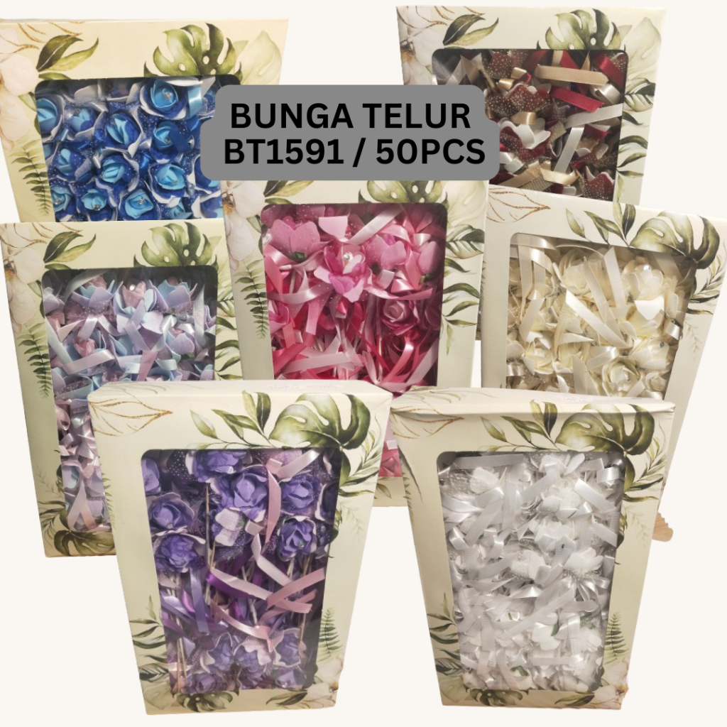 AtuZ 50pcs Bunga Telur Woven Eva DOORGIFT KAHWIN KENDURI / BUNGATELUR ...