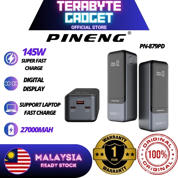 PINENG PN-879PD 27000mAh 145W Super Fast Charge | Support Laptop Fast ...