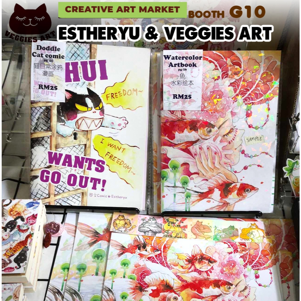 ESTHERYU COMIC BOOK CAT HUI doodle comic Comicbook Cat manga life comic ...