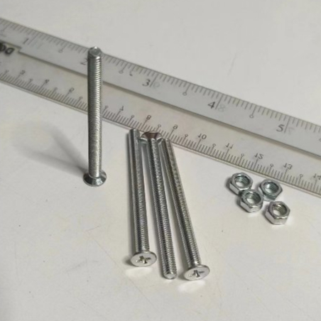 Long Screw with Nut Fan Screw 4mm*50mm for Fan Chassis 8cm 12cm 14cm ...