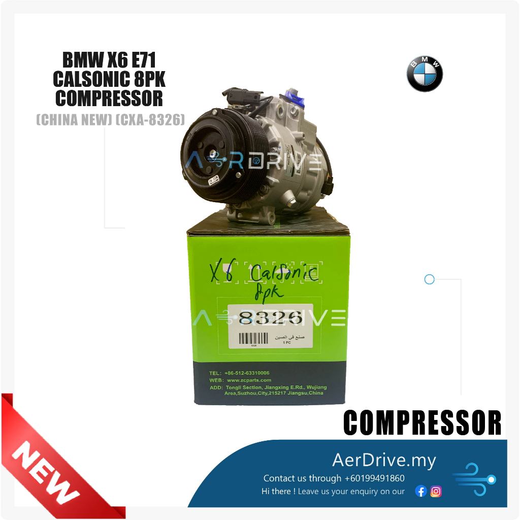 CHINA NEW BMW X6 E71 CALSONIC 8PK COMPRESSOR ( CXA-8326 ) | Shopee Malaysia