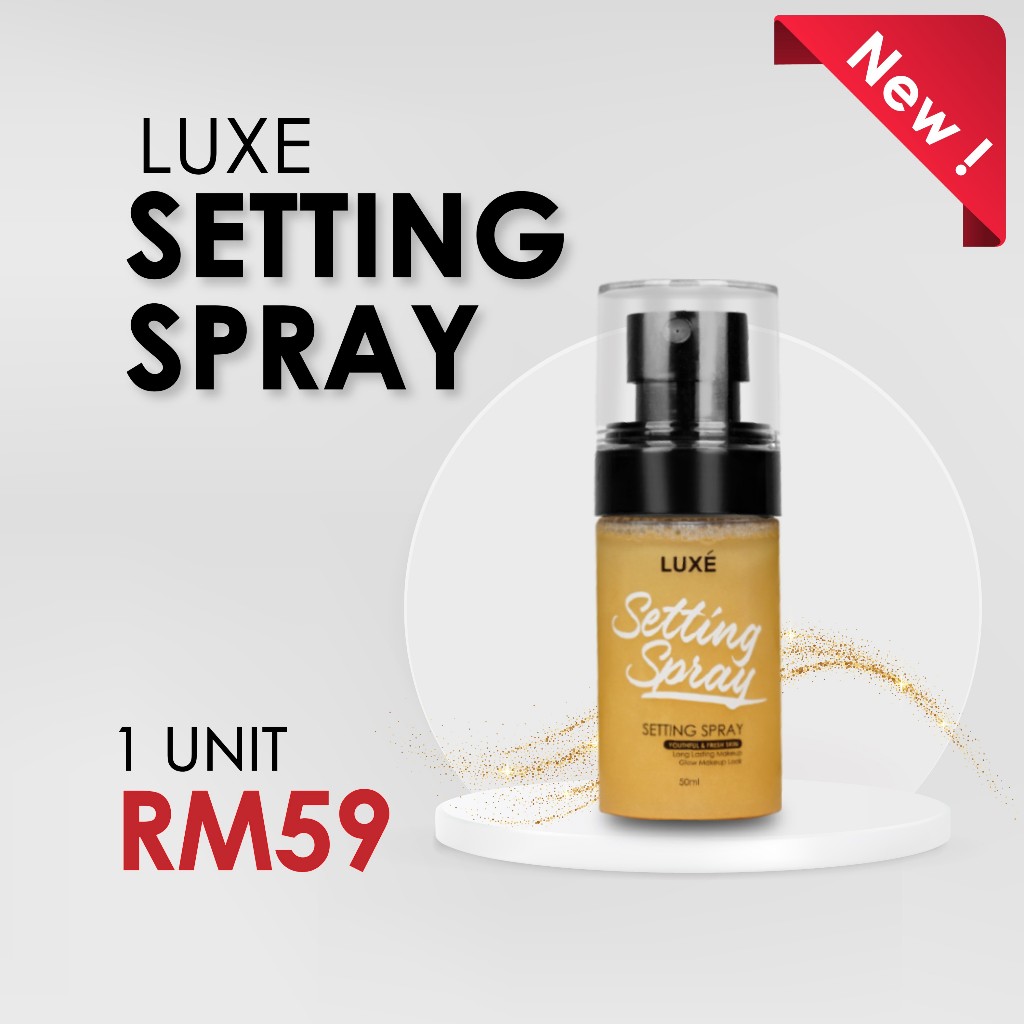 (Luxe Setting Spray) Finishing Makeup for long lasting makeup by Yanzi Kosmetik | Shopee Malaysia
