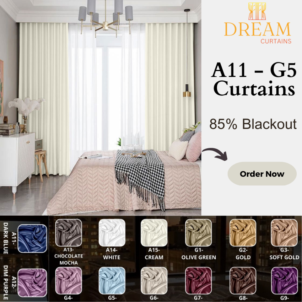 [READY STOCK] #2 Ready Made Curtain (Free Eyelet / Free Ring ) Siap ...