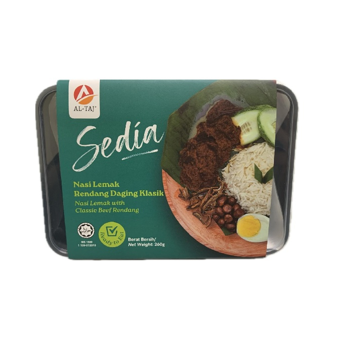 Nasi Lemak Rendang Daging Klasik (260g) | Shopee Malaysia