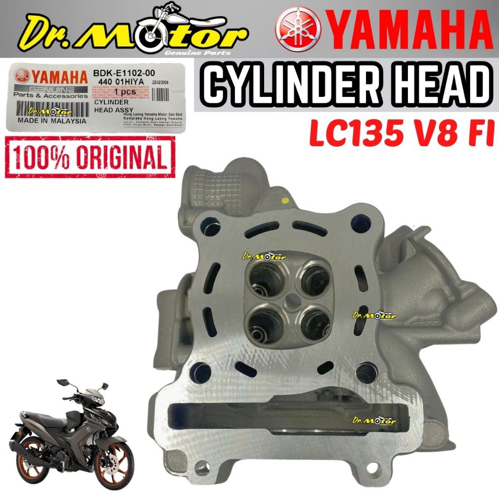 LC135 V8 FI 135LC LCV8 LC 135 LC135FI Cyliner Head Assy Block Blok Ori ...