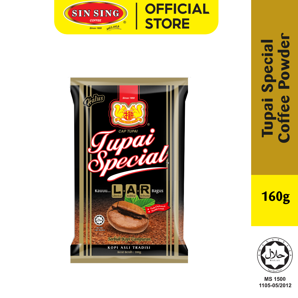 CAP TUPAI Special Coffee Powder Serbuk Kopi KAW Special Halus (Liberica ...