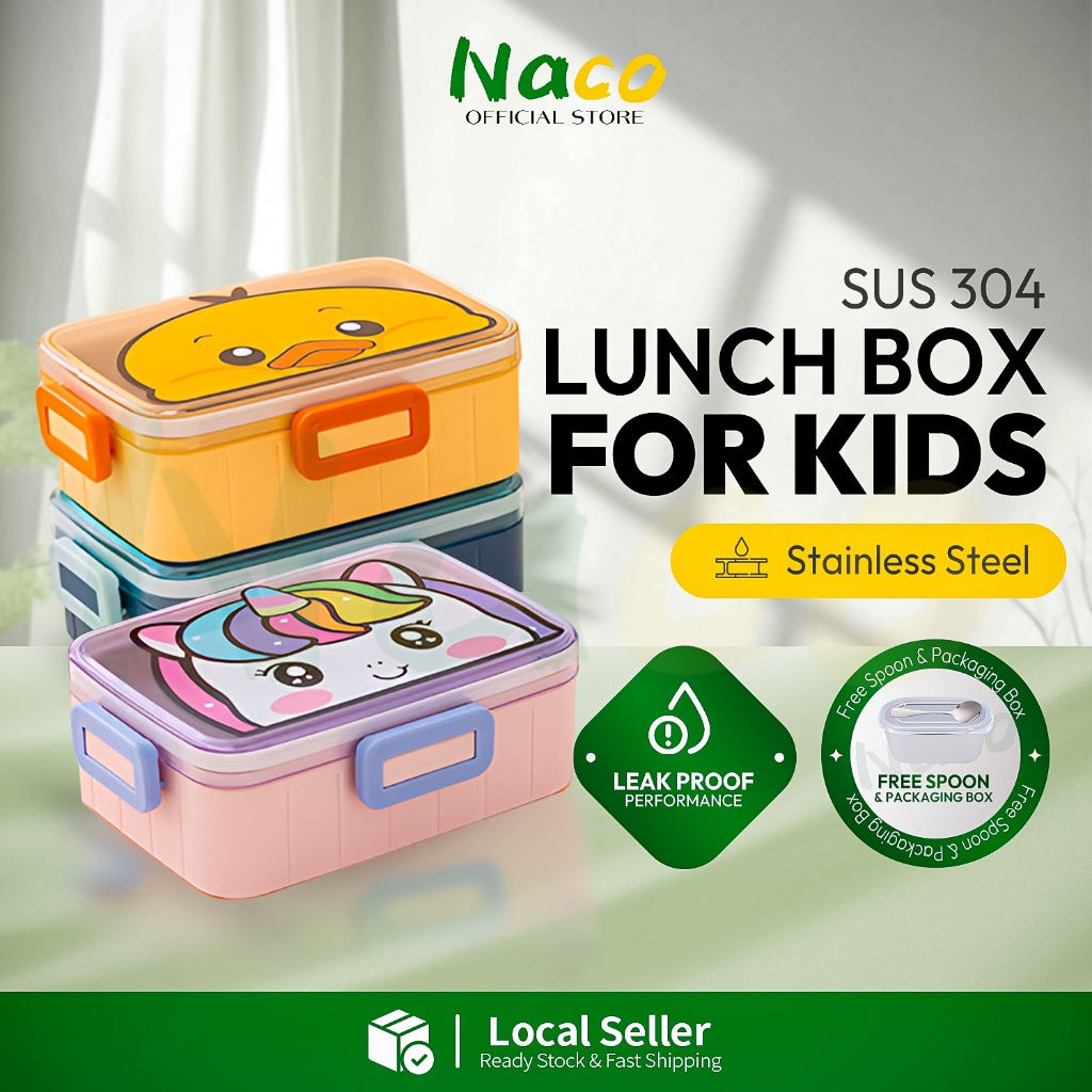 SUS 304 Stainless Steel Lunch Box for Kids Lunch Box set Children Lunch ...