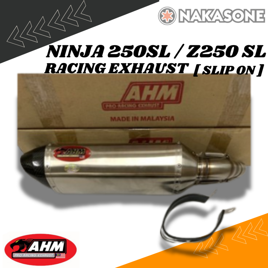KAWASAKI NINJA 250SL NINJA Z250SL AHM RACING EXHAUST Z1 SLIP ON AHM ...