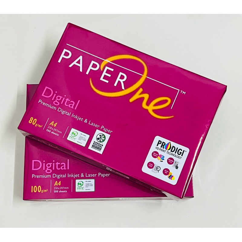 PAPER ONE 80g/100g A4 PAPER 500’S(210x297MM)PREMIUM DIGITAL INKJET ...