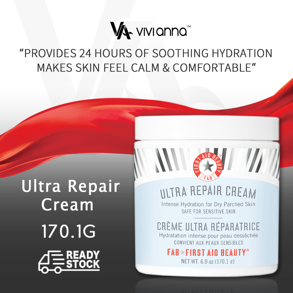 First Aid Beauty Cream 170g, FAB Ultra Repair Cream, Skincare for Acne ...