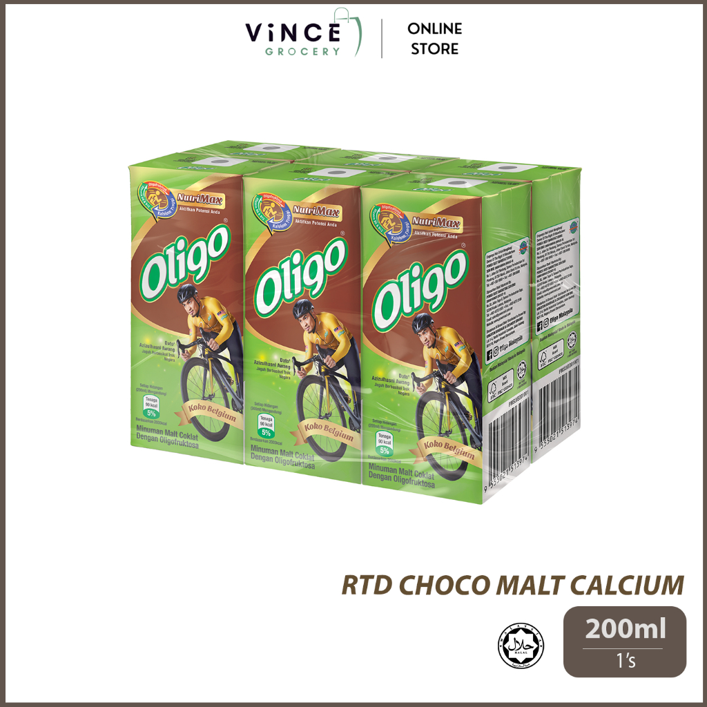 OLIGO RTD Choco Malt Calcium | 200ml | Shopee Malaysia