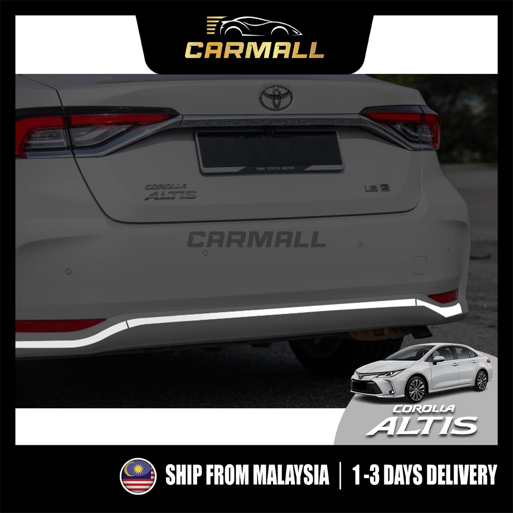 Toyota Altis E210 2021 - 2024 Rear Bumper Lower Chrome Lining Lip Panel ...