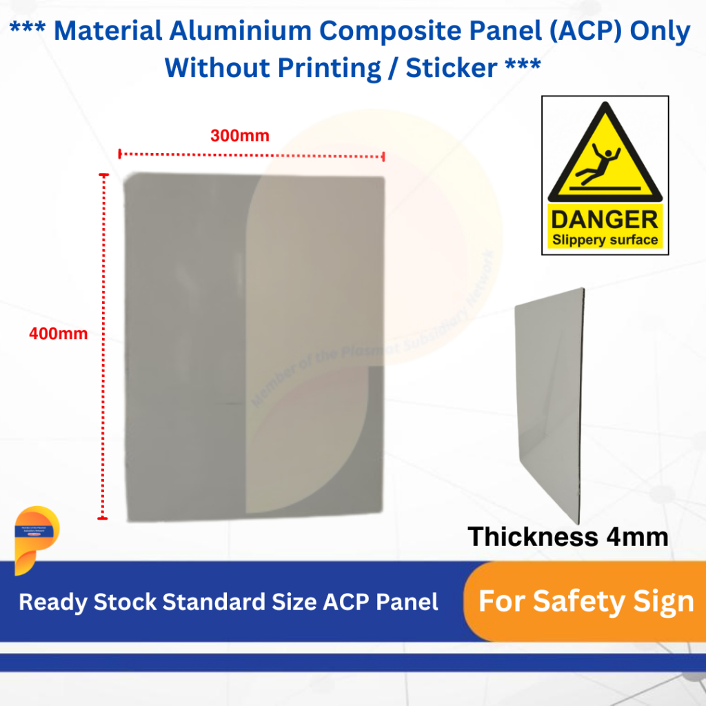 ACP Panel For Safety Sign - RECTANGLE Shape 300mm x 400mm | Shopee Malaysia