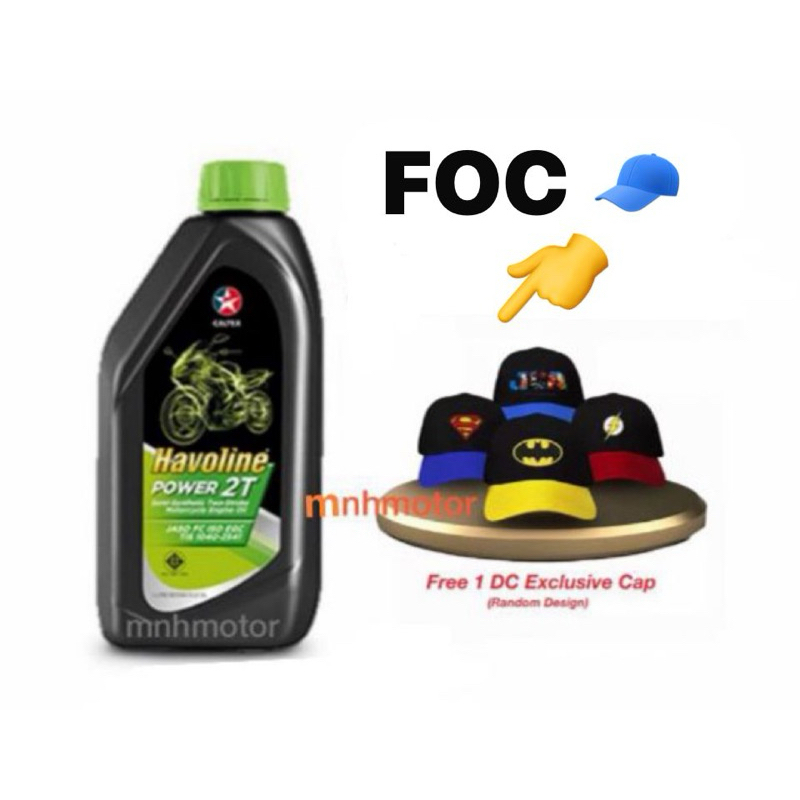 CALTEX HAVOLINE PLUS 2T 200ML WANGI 2T CALTEX 2T POWER SEMI 2T 1L FOC ...