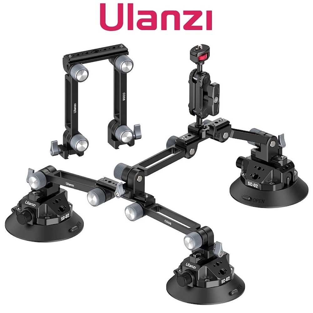 Ulanzi C006 / SC-02 Magic Arm Extension Bracket Suction Cup Car Camera ...