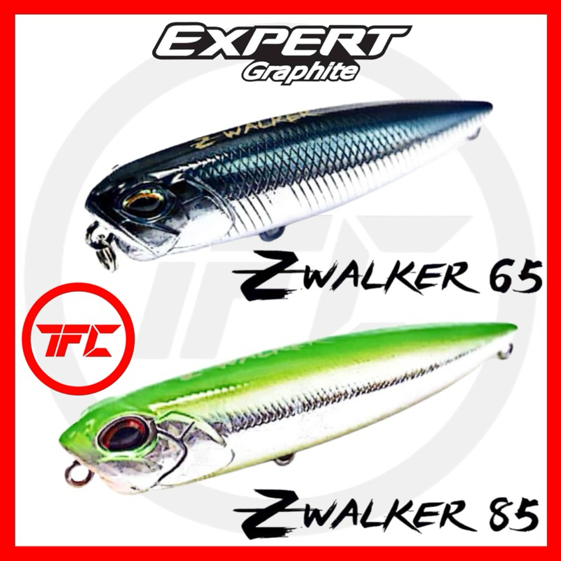 Expert Graphite Z Walker 65mm 85mm 6g 10g ZW65TW ZW85TW Pencil Lure ...