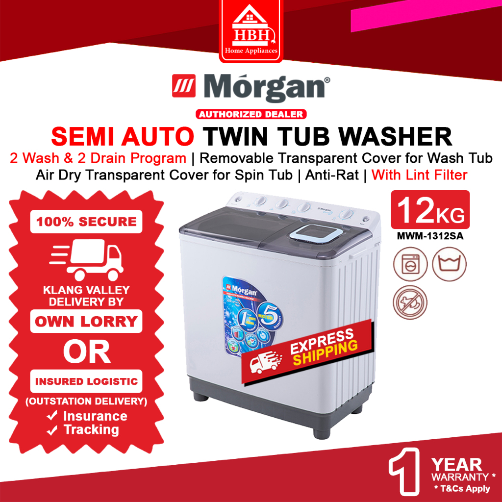 Morgan MWM-B1370SA MWM-B1310SA MWM-B1312SA 7kg 10kg 12kg Semi Auto ...