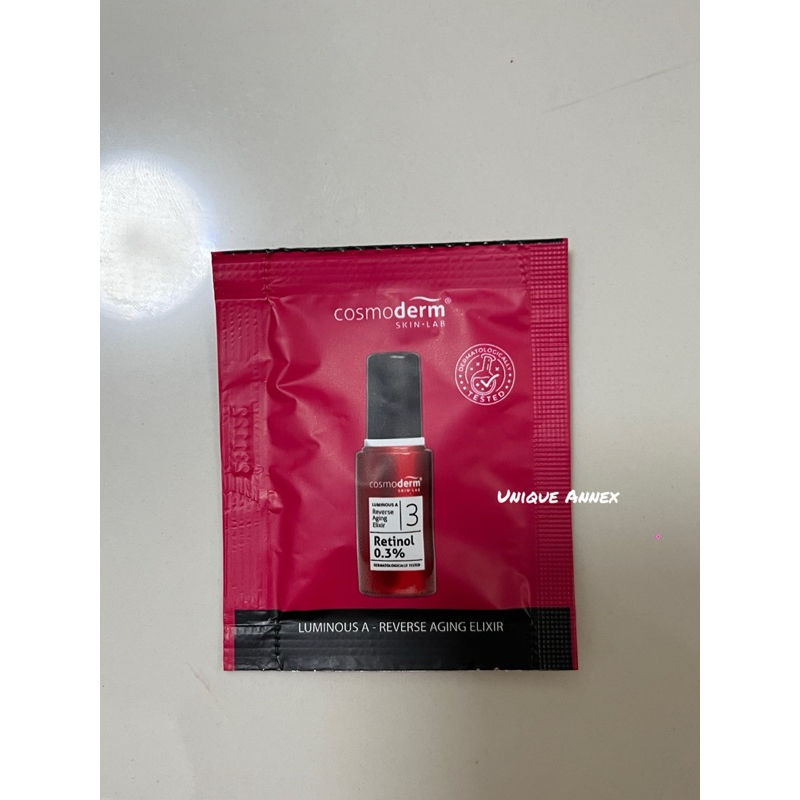 COSMODERM Luminous A Reverse Aging Elixir 3ml (Retinol) Trial Kits ...
