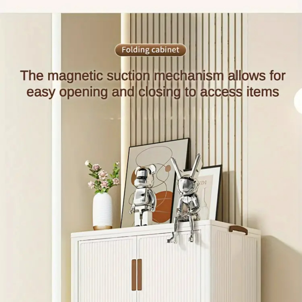 4-5 Layer 2 side open storage cabinet foldable Stackable / Double ...