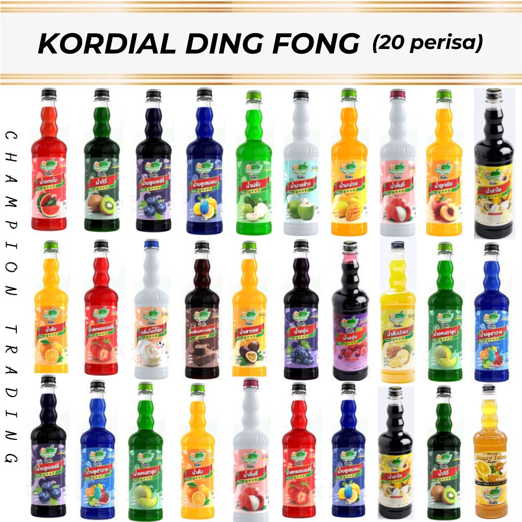DING FONG 20 PERISA AIR KORDIAL SYRUP 760ml AIR BALANG | Shopee Malaysia