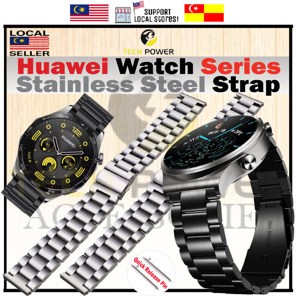 Huawei Watch GT5 /GT 4 Stainless Steel Strap ,Tali Jam Keluli Kualiti ...