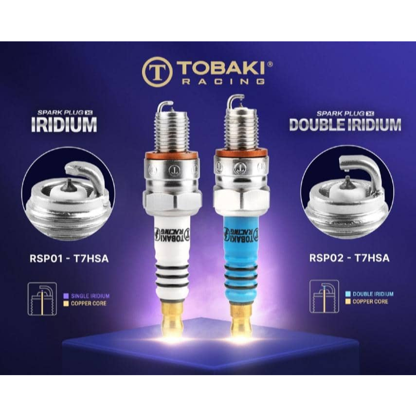 TOBAKI Spark Plug DOUBLE Iridium EX5 LAGENDA 115 Fi KRISS WAVE100 ...