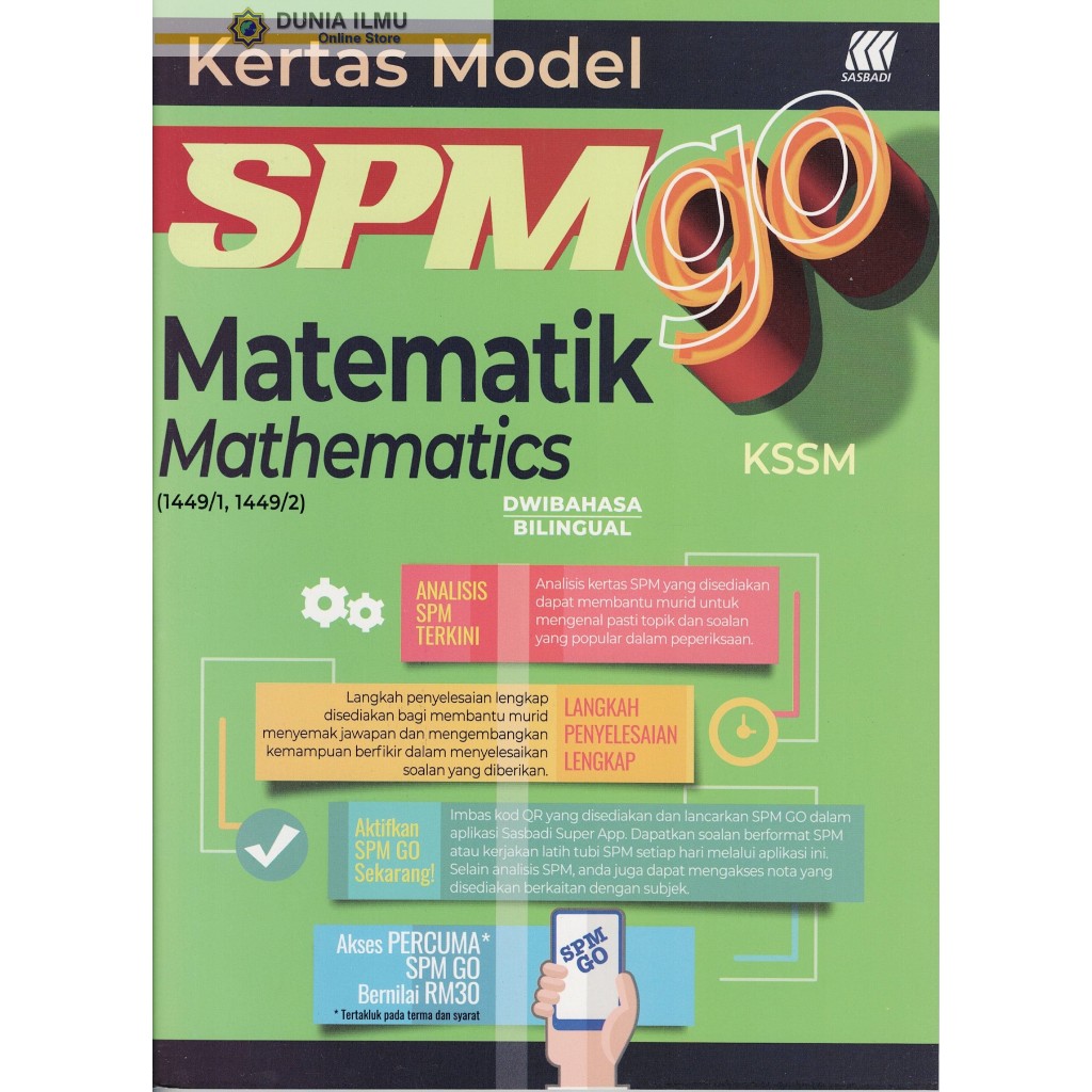 BUKU LATIHAN : KERTAS MODEL SPM GO MATEMATIK & MATHEMATICS KSSM ...