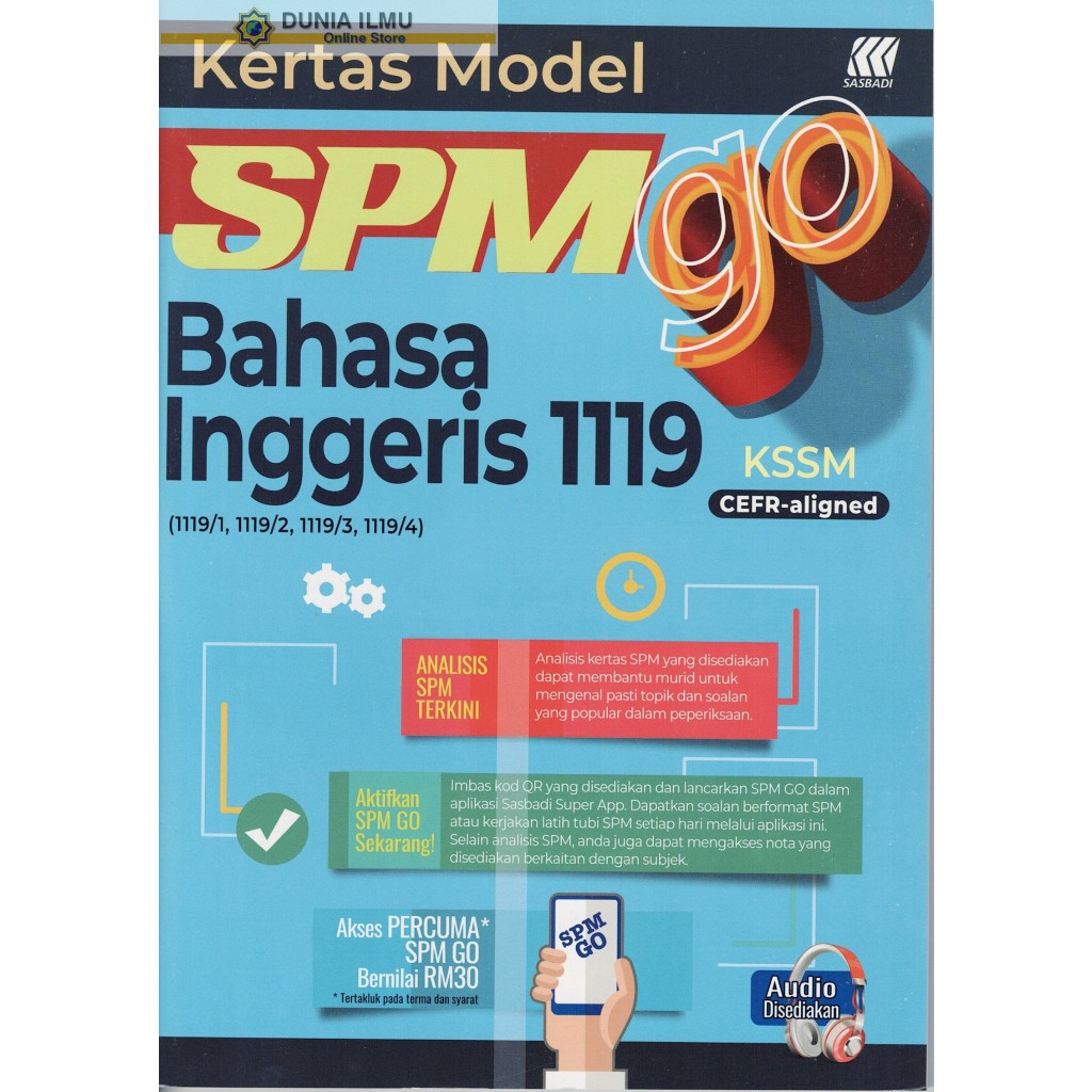 BUKU LATIHAN : KERTAS MODEL SPM GO BAHASA INGGERIS 1119 KSSM | Shopee Malaysia