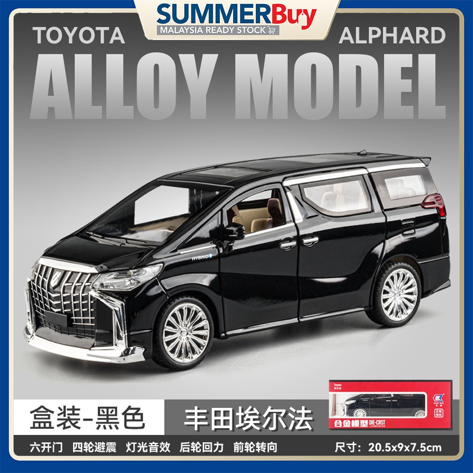 CHEZHI 1/24 Diecast Car Model Modellista Toyota Alphard Velfire Pull ...