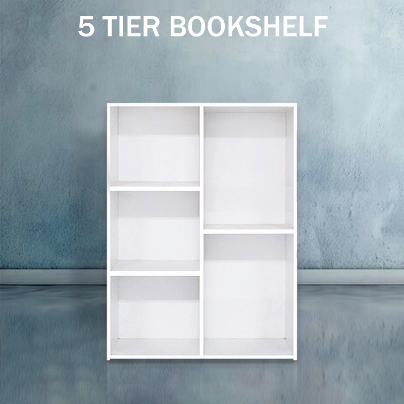 HK Rak Buku 5 Tingkat/5 Tier Bookshelf (S)/Multipurpose Shelf/Kitchen ...