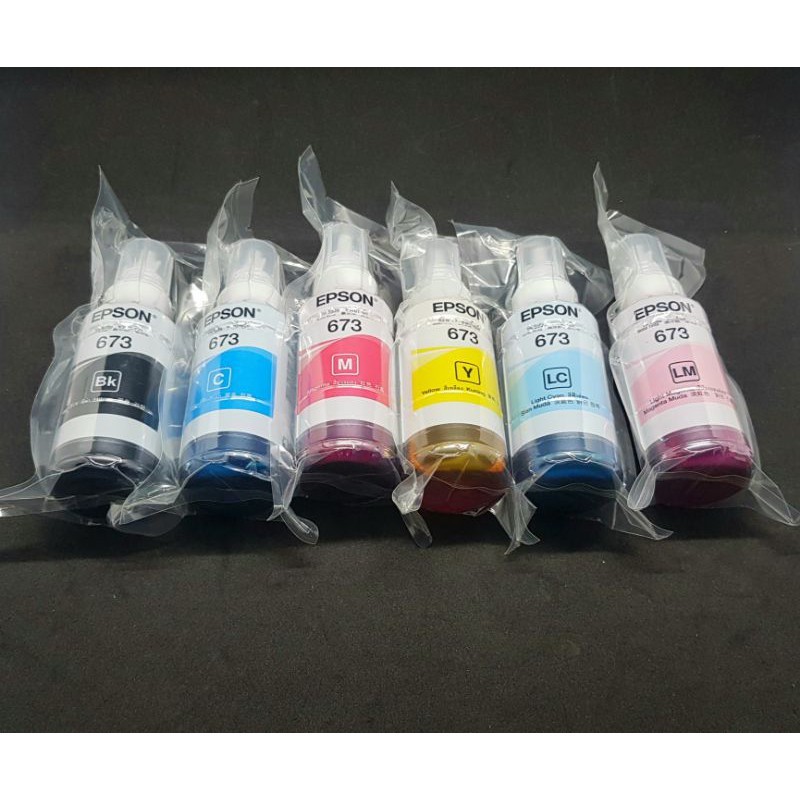 Epson 673 L800, L805,L810,L850,L1800 original ink 6 colored 1set ...