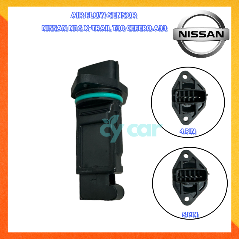 NISSAN SENTRA N16 X-TRAIL T30 CEFERO A33 MASS AIR FLOW SENSOR MAF ...