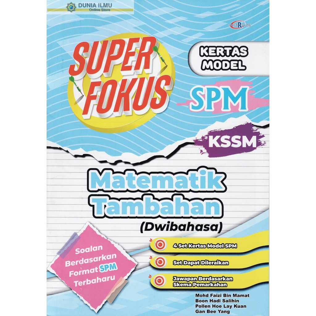 BUKU LATIHAN : SUPER FOKUS KERTAS MODEL SPM KSSM MATEMATIK TAMBAHAN ...