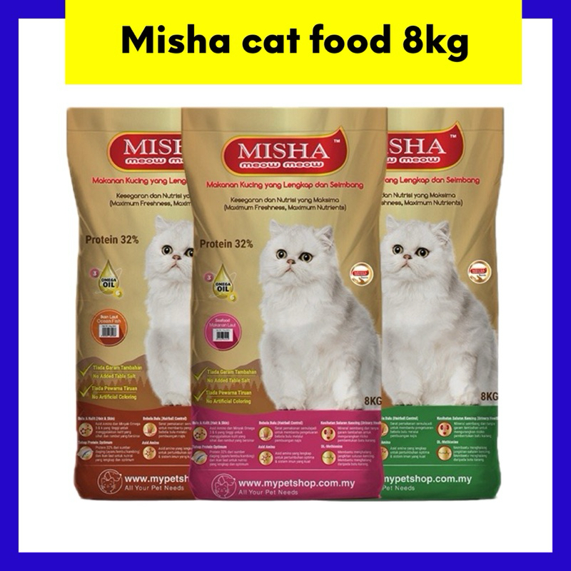 MISHA Dry Cat Food 8KG | Shopee Malaysia