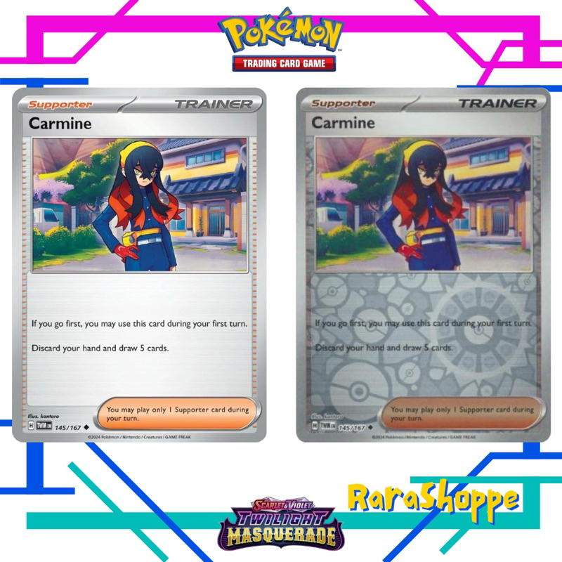 Pokemon TCG - Carmine - 145/167 - SV06: Twilight Masquerade (TWM ...